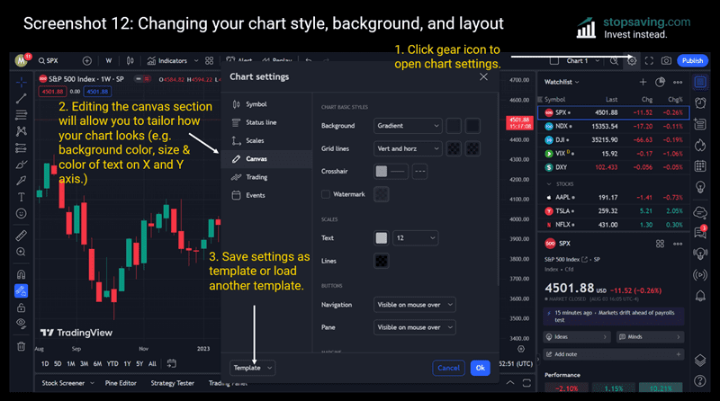 How to Use TradingView Tutorial with 32 Screenshots - Stopsaving.com
