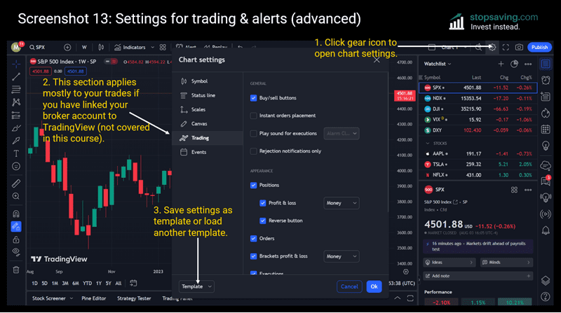 How to Use TradingView Tutorial with 32 Screenshots - Stopsaving.com