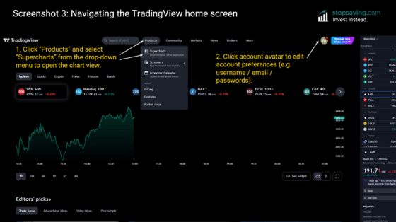 How to Use TradingView Tutorial with 32 Screenshots - Stopsaving.com