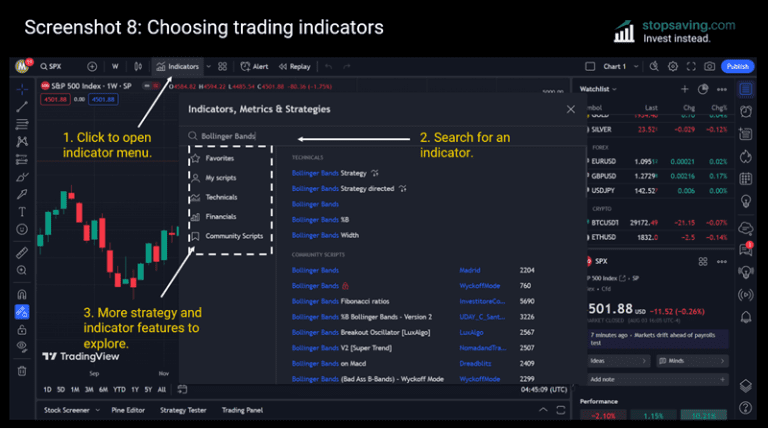 How to Use TradingView Tutorial with 32 Screenshots - Stopsaving.com